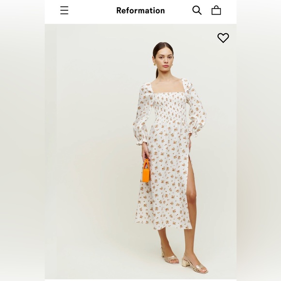 Reformation | Dresses | Reformation Gitane Linen Dress In Lara In A Size Small | Poshmark
